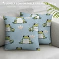 Creowell Frog Pillow Covers , Super Soft Frog Throw Pillows Decorative ...