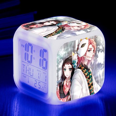 SAYDY Anime Alarm Clock One Piece LED Square Clock Digital Alarm Clock ...