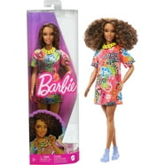 Barbie Fashionistas Doll #180, Tall with Blonde Afro in Tie-dye Romper ...