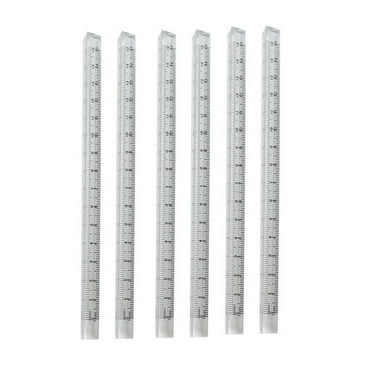 Uxcell 15cm 6 Inch Plastic Straight Ruler for Engineering Office ...