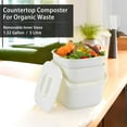 mingol Kitchen Compost Bin, Plastic Composter for Waste, 1.32 Gallon ...