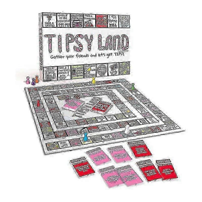 Tipsy Land Party Board Game - Fun Party Board Game for Adults - Fun ...