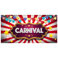 Carnival Backdrop Stars Stripes Banner Decoration Party Supplies ...