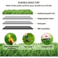 "QISHI Fake Grass for Dogs to Pee On, Artificial Grass Mat 47.24""x31 ...