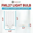 SHAANXIXIAN FML27 27-Watt 6500K Compact Fluorescent Light Bulbs with ...