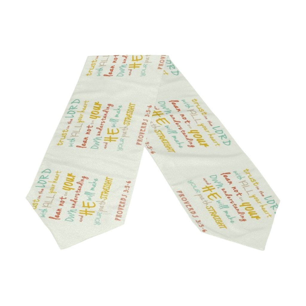 POPCreation Bible Verse Table Runner 13x70 Inches Mutilcolor Table Top ...