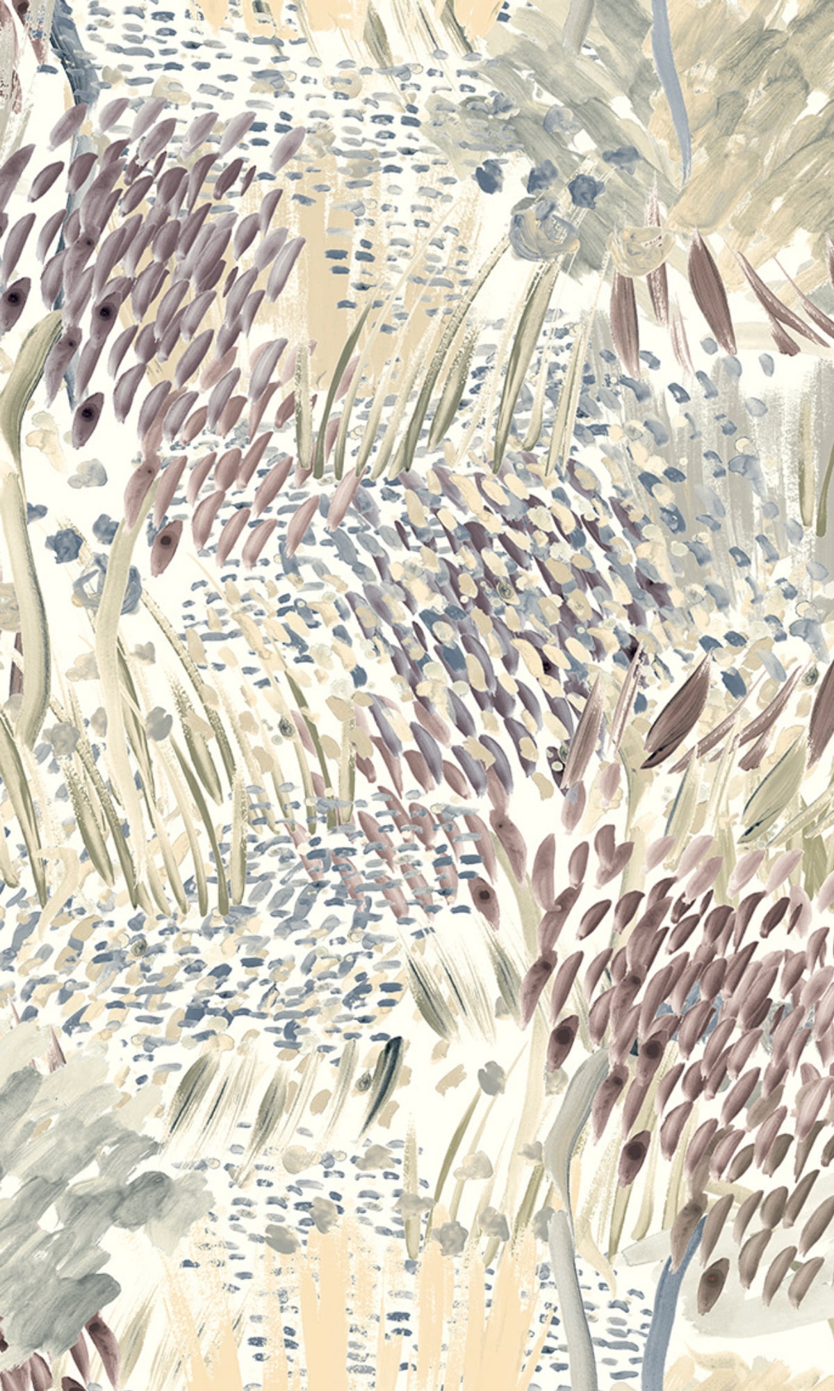 Beige & Brown Hand Painted Abstract Wallpaper R8137 - Walmart.com