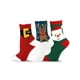 TeeHee Christmas Holiday Cozy Fuzzy Crew Socks 3-Pack for Women (Santa ...