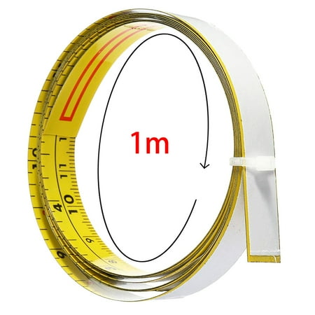5M Self Adhesive Inch and Metric Ruler Miter Track Tape Measure Steel ...