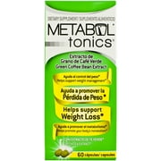 Metaboltonics Weight Supplement with Green Coffee Bean Extract, 60 Ct