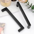Flat Black Square Cabinet Handles 20 Pack, Hole Center 6-3/10", Kitchen ...