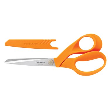 Fiskars Original Stainless Steel 8" Orange-Handled Scissors, 1 Each ...