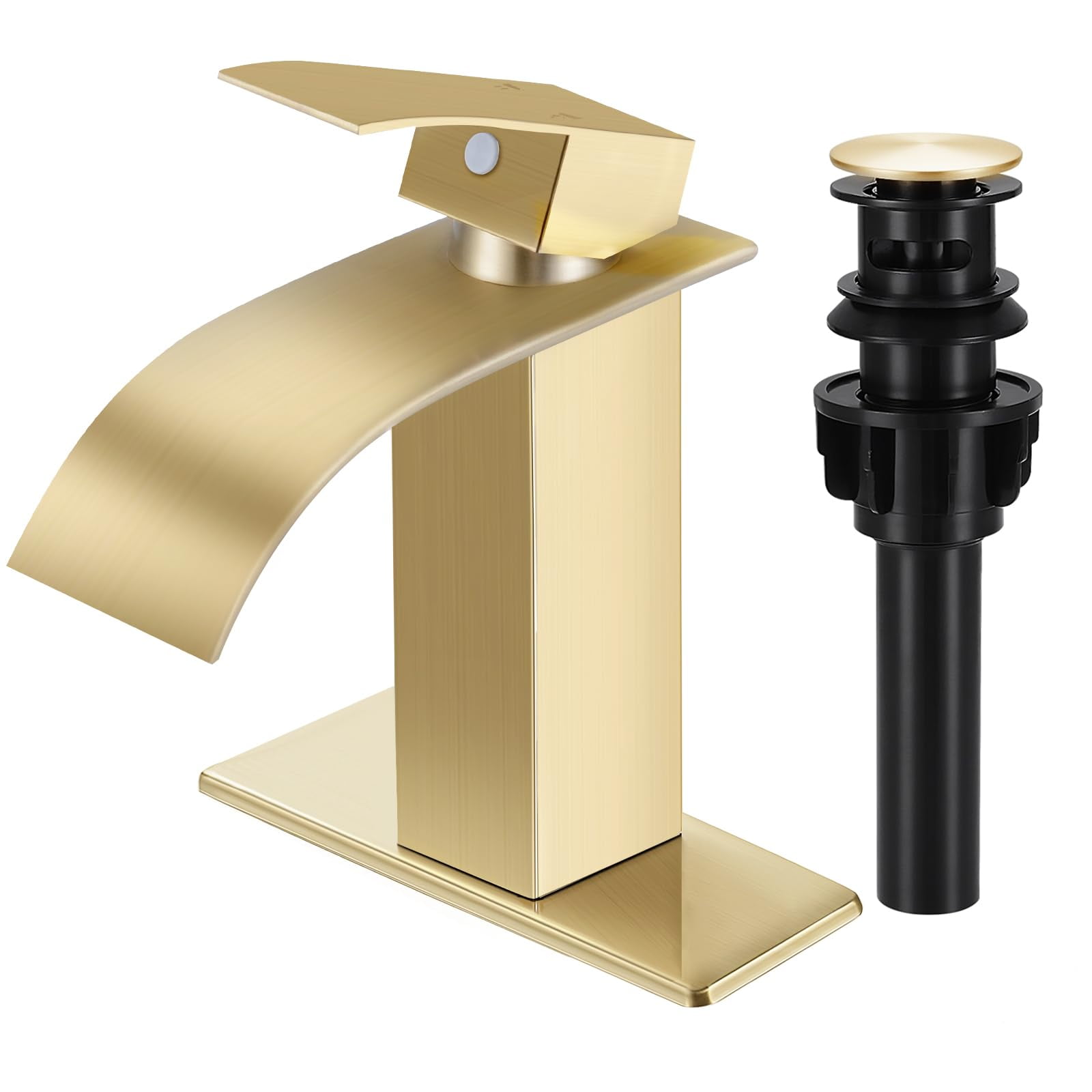 Click here for Rndiozd Brushed Gold Bathroom Faucets  Waterfall B... prices