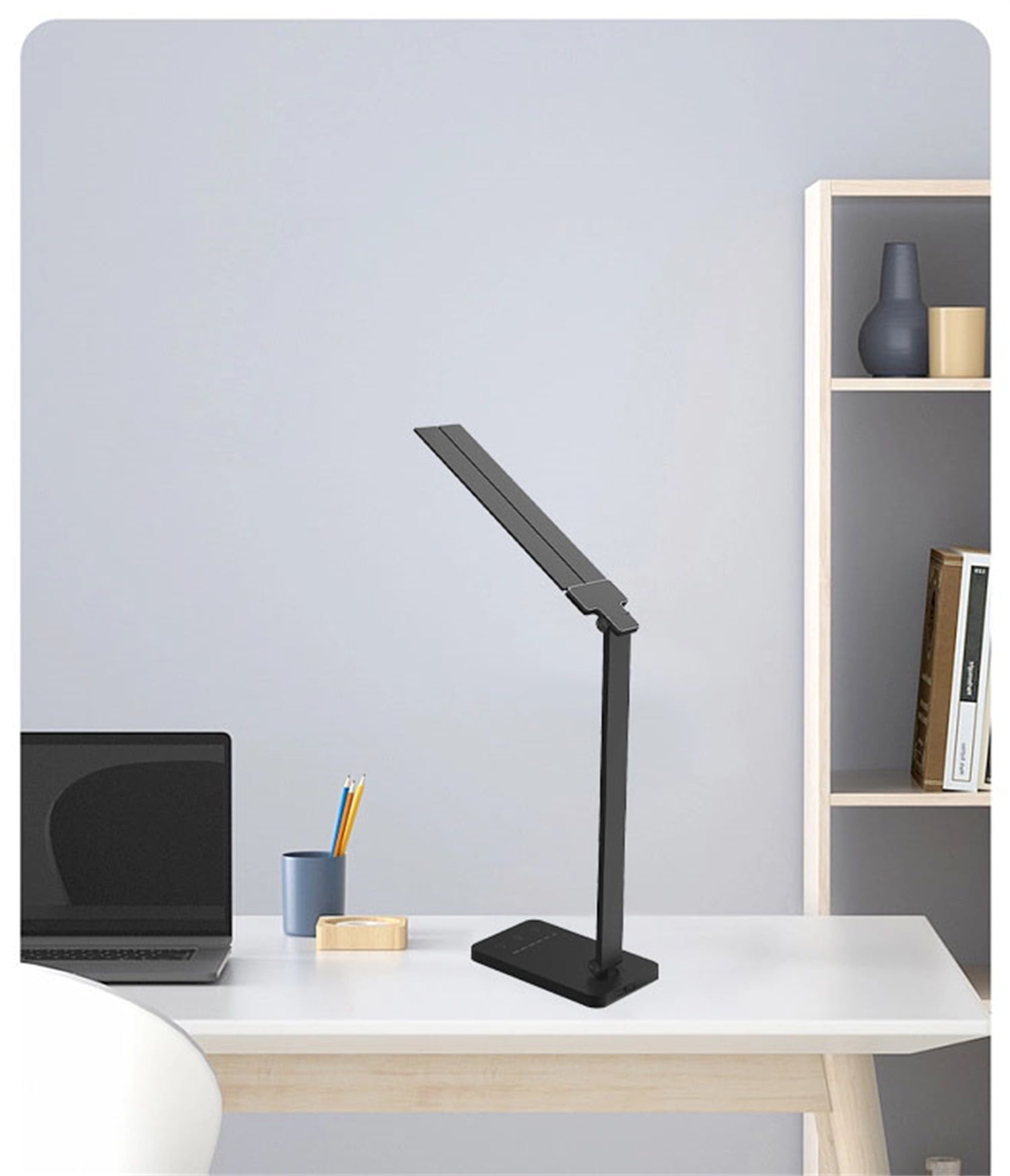 LED desk lamp double-headed, 6-step dimming 5 modes, LED desk lamp with ...