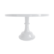 "Last Confection 11"" White Round Cake Stand - Durable Melamine Display Platter" - Walmart.com