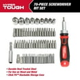 Hyper Tough 70-Piece Socket and Bit Set in Click Fit Case with ...