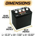 Crown CR-165 8V Deep-Cycle Flooded Battery replaces Trojan T-875 X4 ...