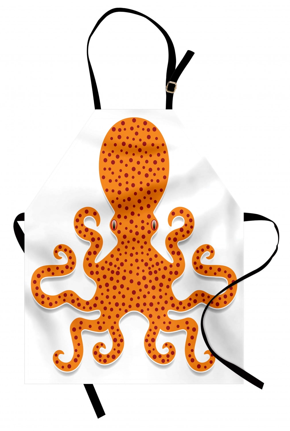 Kraken Apron Cute Spotty Octopus Pattern in Vivid Colors Marine Monster ...