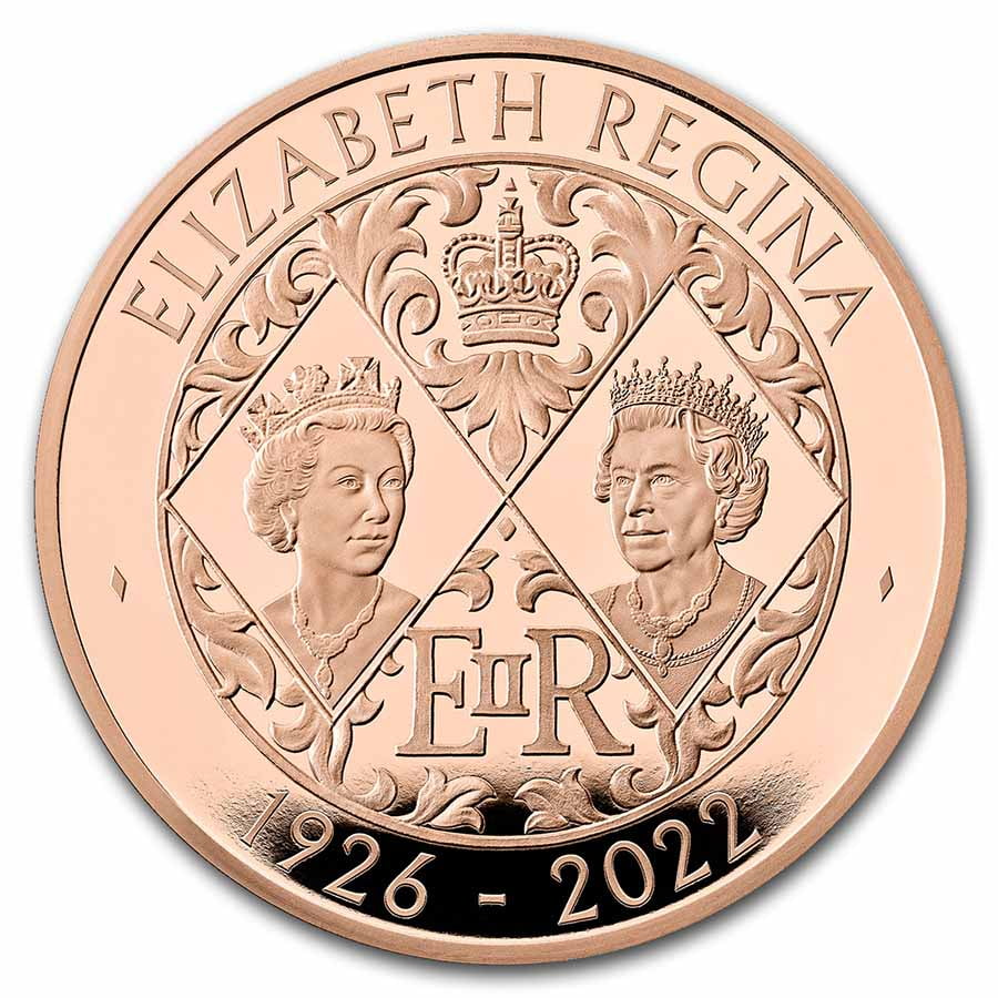 2022 GB £5 Gold Proof Her Majesty Queen Elizabeth (Box/COA) - Walmart.com