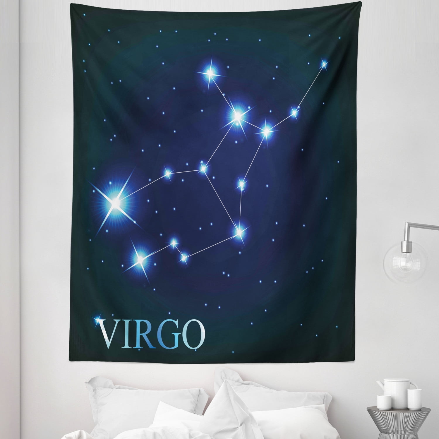 Virgo Tapestry, Virgo Constellation Alignment of Stars Universe Themed ...