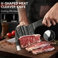 Meat Bone Cleaver - Knife for Meat Cutting, Handmade Heavy Duty Butcher ...