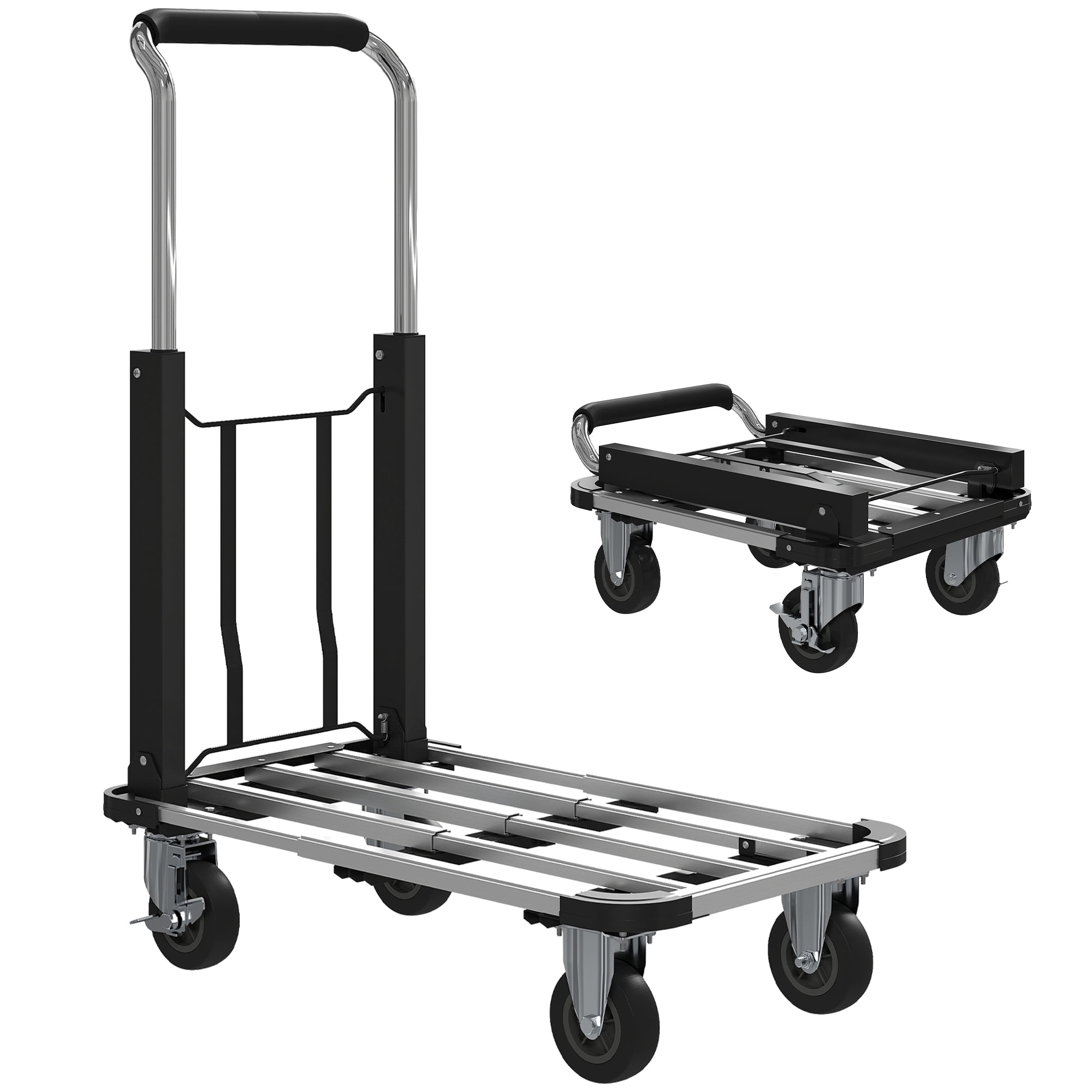 Click here for Homcom Folding Hand Truck  330 Lbs Heavy Duty Trol... prices