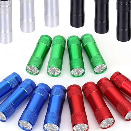 ALmi 20-pack Aluminum 6-LED Flashlights Set with Lanyard and 60-piece ...