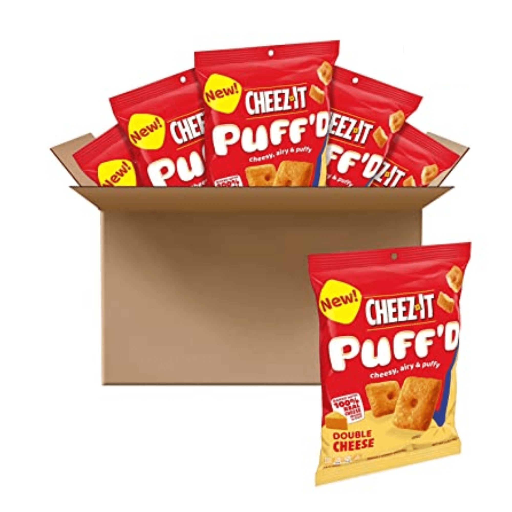 Cheez-It Puff'd Cheesy Baked Snacks, Puffed Snack Crackers, Kids Snacks ...