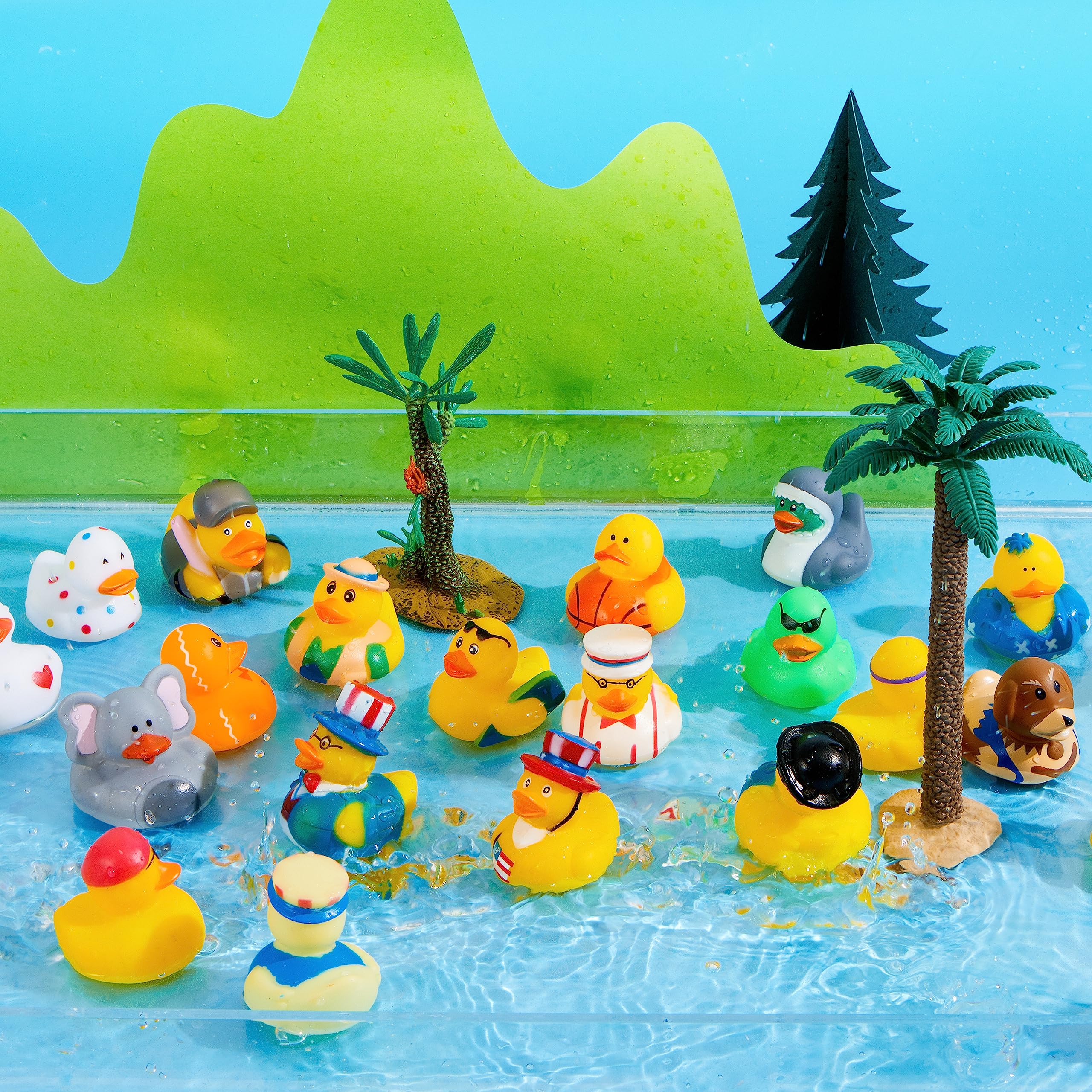 Mini Rubber Duckies Baby Set Of 5 Mini Rubber Ducks With Net Bath Toy