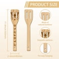 6Pcs Bamboo Spoons Knifes Forks Flatware for Dessert Forest Animals ...