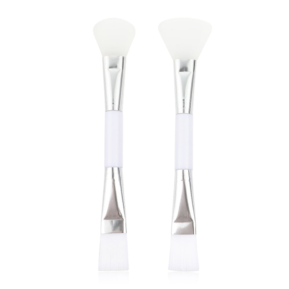 2 pcs Face Mask Brush and Soft Silicone Facial Mask Applicator Dual ...
