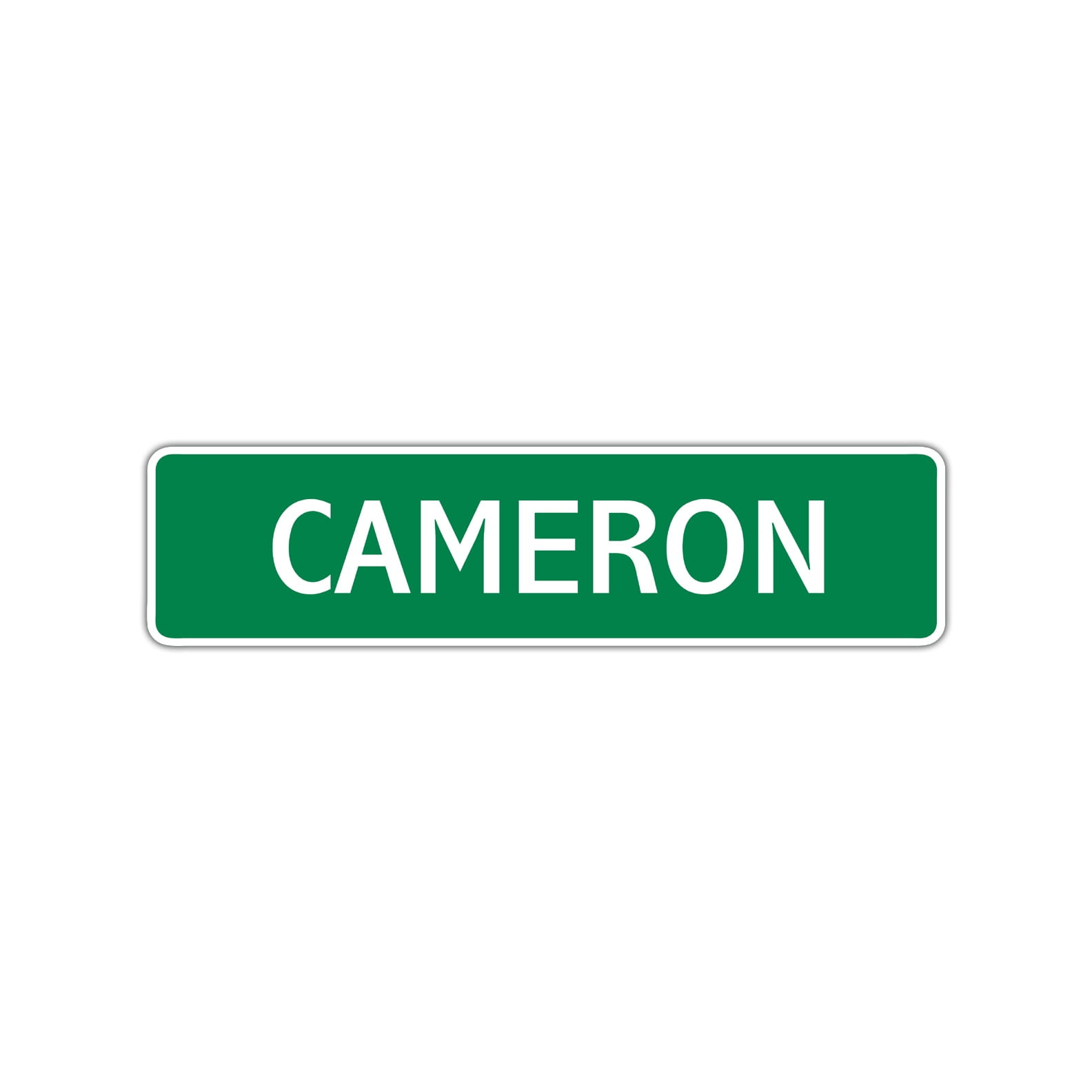 Cameron Boys Children Name Letter Printed Label Novelty Indoor Outdoor ...