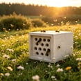 Ceramic Bee House Hotel, Natural Printed Pollinator Nesting Habitat ...