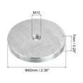 M10 Thread 60mm Diameter Round Shape Aluminum Disc Hardware 1pack ...