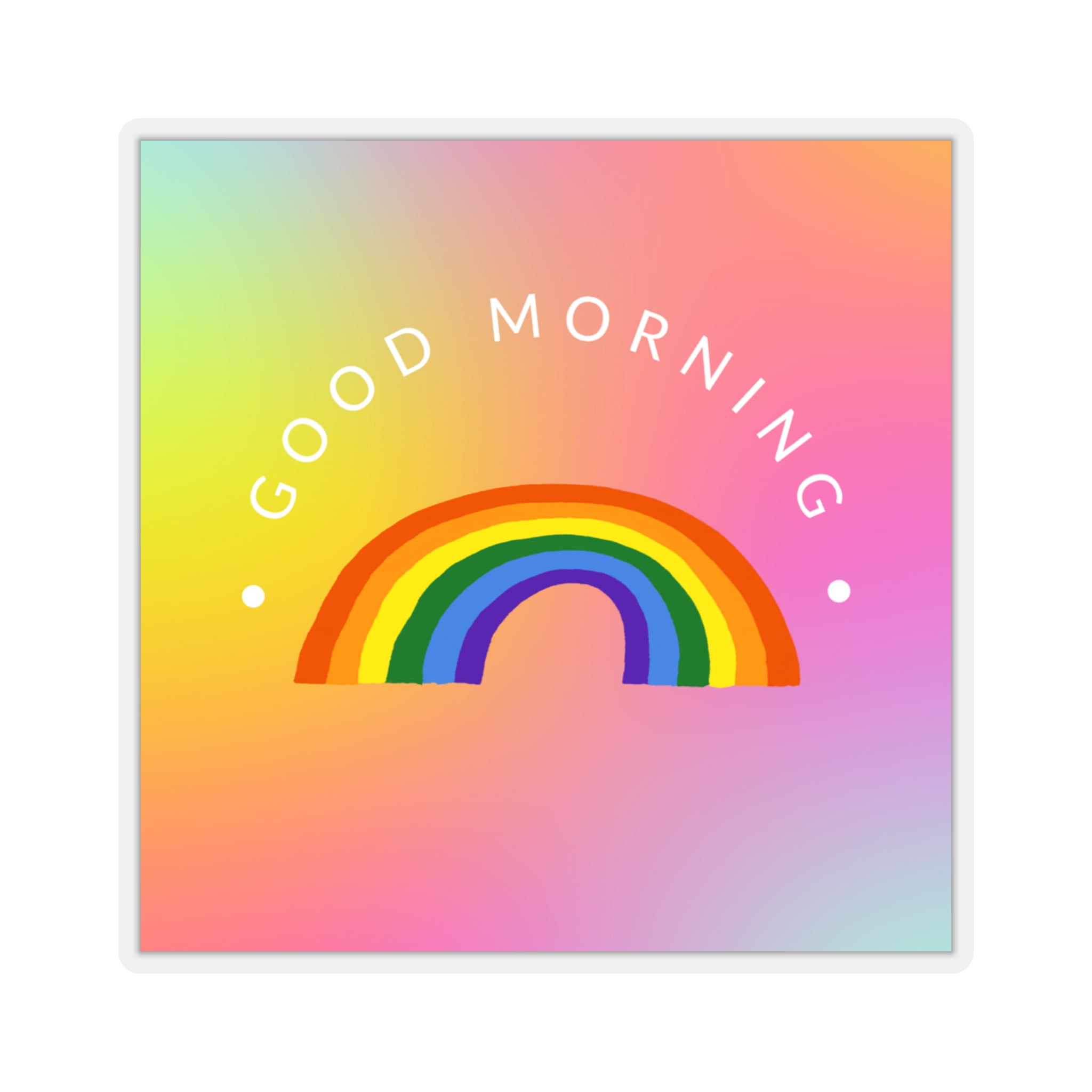 Good Morning Rainbow Stickers - Walmart.com