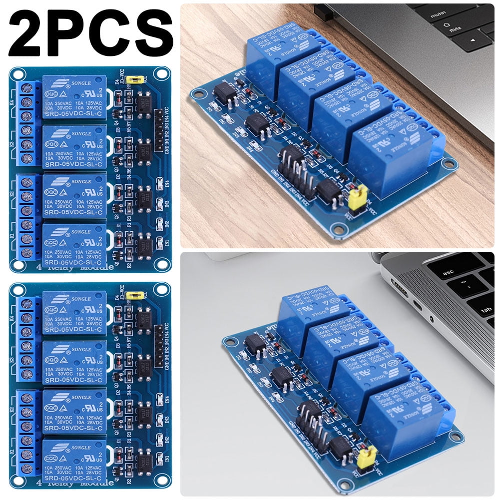 [12V] Versión Extendida Relé Vías Con Aislamiento Optoacoplador ...