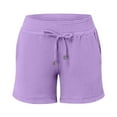 Bmisegm Casual Shorts for Women Double Layered Pleats Maternity Elastic ...