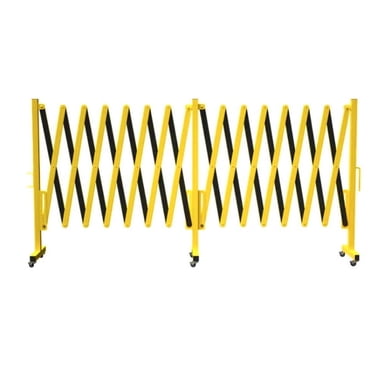 Expandable Barricade with Wheels 16.4 Feet Long Retractable Metal ...