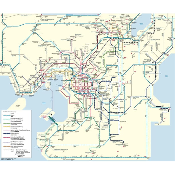 28"x24" Heavyweight Photo Paper Quality Poster: Japan Railways Train ...