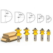 2 Bit Handrail Router Bit Set - Standard/Flute - Yonico 18224 - Walmart.com