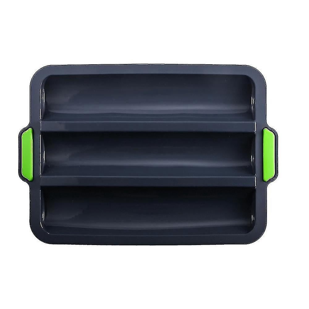 Nonstick Silicone Baguette Pan For French Bread Baking 3 Wave Loaves ...