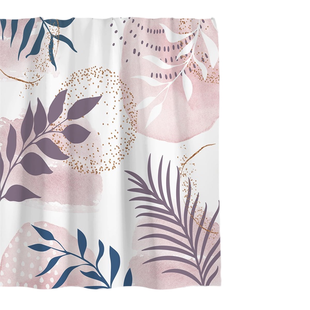 Cortina de ducha morada, estilo bohemio chic, diseño geométrico de ...