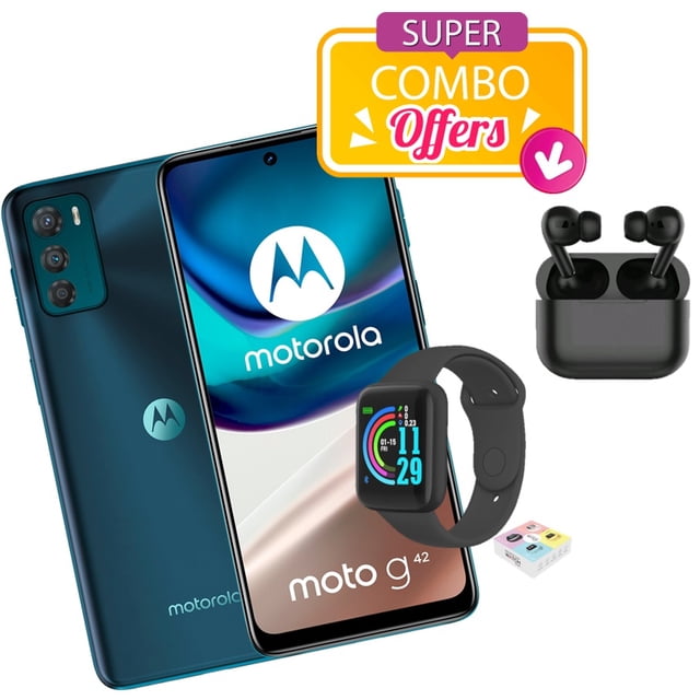 Motorola Moto G42 Dual sim 128GB 4ram Verde+ Reloj inteligente ...
