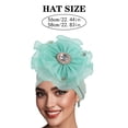 Trendy Large Flower Headscarf Hat Windproof Protecting Hat Men ...