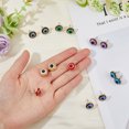7 Pairs 7 Colors Resin Stud Earrings for Women Mixed Color 12mm 1 Pair ...
