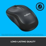 Logitech Black Silent Wireless Mouse, 2.4 GHz USB Receiver, 1000 DPI ...