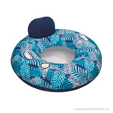 Aqua Leisure Campania Convertible 2 in 1 Pool Float Lounge/Caddy, Navy ...