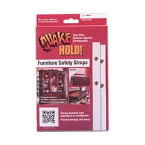 Quake Hold Ready America Nylon Self Adhesive Furniture Strap White ...