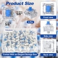 50 Pieces Blue Mechanical Keyboard Switches, 3 Pin Pre-Lubricated ...