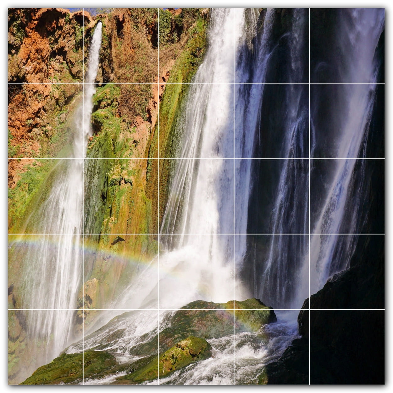 Picture-Tiles.com: Waterfalls Ceramic Tile Wall Mural WAL501140-55XL ...